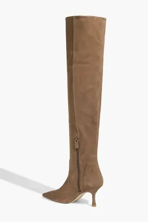STUART WEITZMAN Naomi Suede Over-the-knee Boots - Camel