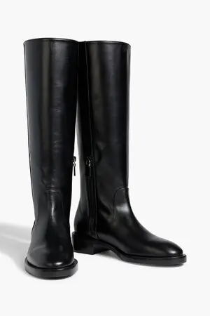 STUART WEITZMAN Lenora Leather Knee Boots