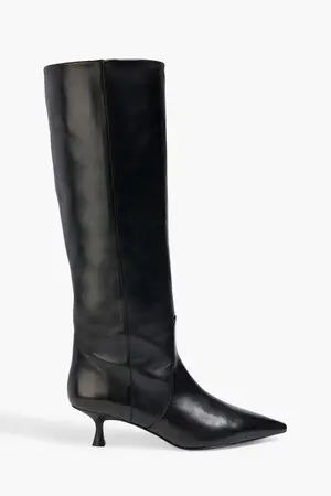 STUART WEITZMAN Naomi 50 Leather Knee Boots - Black