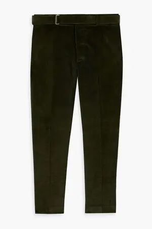 Officine Générale Hoche Belted Cotton-corduroy Pants