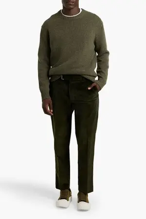 Officine Générale Hoche Belted Cotton-corduroy Pants