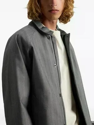 Woolrich Herringbone-pattern Button Jacket
