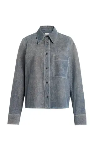Closed Denim-printed Suede Shirt Jacket