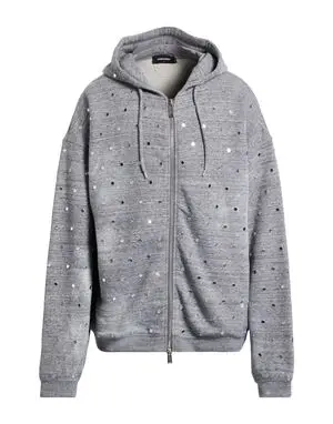 Dsquared2 Cotton Blend Embellished Zip-up Hoodie