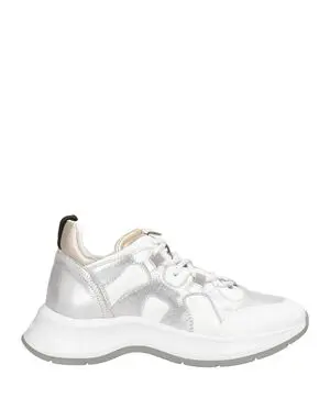 Hogan Leather Chunky Sneakers - Silver