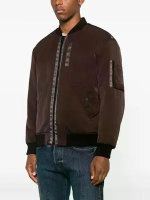 DONDUP Striped-panel Bomber Jacket
