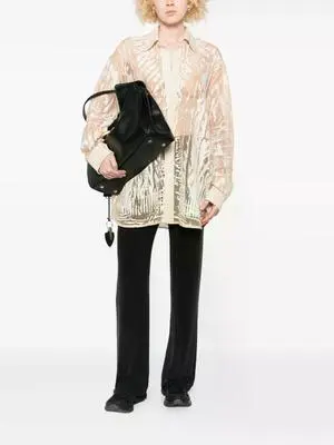 DIESEL Abstract-print Long-sleeve Blouse