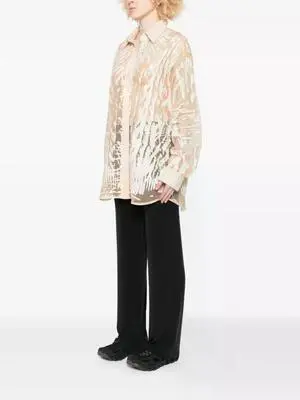 DIESEL Abstract-print Long-sleeve Blouse