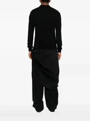 Play Comme Des Garcon Heart-emblem Rhinestone Cardigan - Black