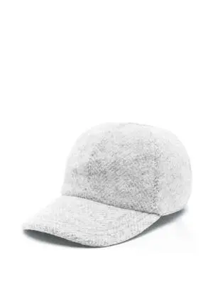 Lorena Antoniazzi Herringbone Pattern Baseball Cap - Grey