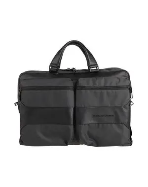 PIQUADRO Handbag Textile Fibers And Leather - Black