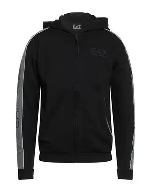 EA7 Cotton-blend Fleece Zip-up Hoodie