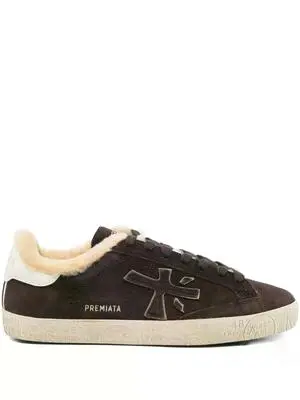 Premiata Steven Shearling-lined Suede Sneakers