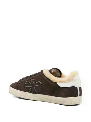 Premiata Steven Shearling-lined Suede Sneakers