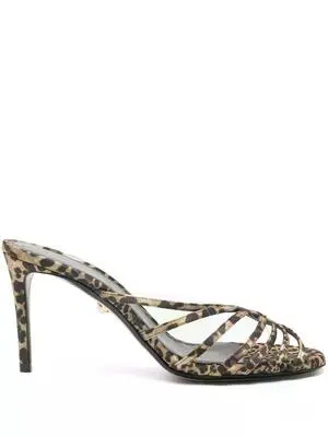 ALEVI MILANO Leopard-print Heeled Sandals