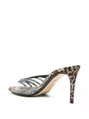 ALEVI MILANO Leopard-print Heeled Sandals