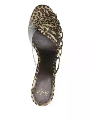ALEVI MILANO Leopard-print Heeled Sandals