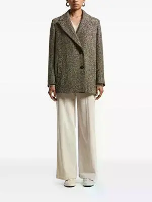 Peserico Herringbone Tweed Coat