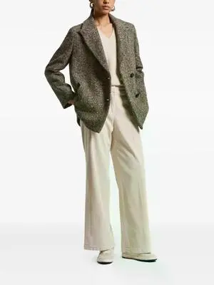 Peserico Herringbone Tweed Coat
