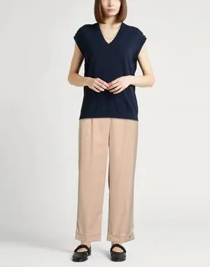 Peserico Straight-leg Flannel Trousers With Crystal Embellishments