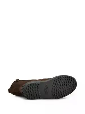 TOD'S Suede Gommino Ankle Boots - Brown