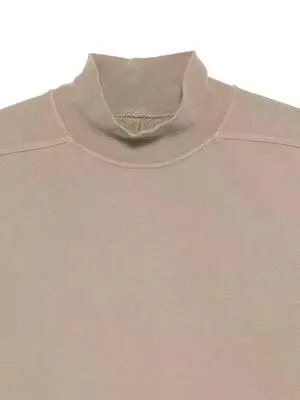Rick Owens Mock-neck Frayed-hem Sweater