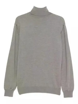 Paul & Shark Turtleneck Wool-silk Sweater - Grey