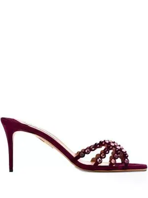 Aquazzura Crystal Embellished Sandals