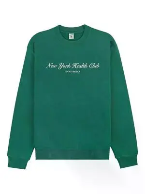 Sporty & Rich Embroidered Sweatshirts Hoodies For Women