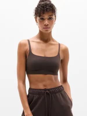Athleta Bodymove Scoop Bralette D-Dd Truffle
