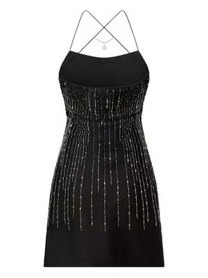Amiri Embellished Halter-neck Mini Dress