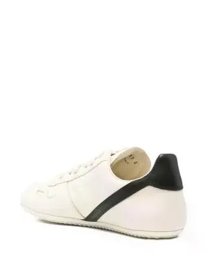 Rick Owens Leather Lace-up Sneakers - Neutrals