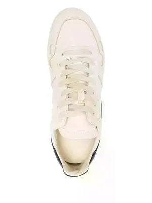 Rick Owens Leather Lace-up Sneakers - Neutrals
