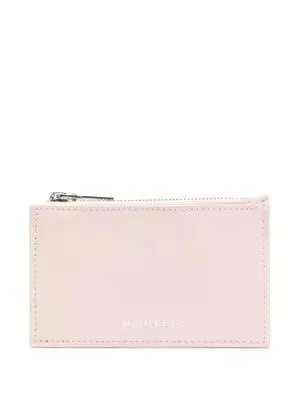 Alexander McQueen Zip-top Calfskin Wallet - Pink