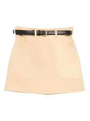 SELF-PORTRAIT A-line Mini Skirt With Belt