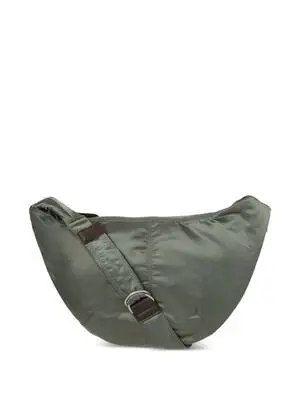Comme Des Garçons Curved Nylon Messenger Bag - Green