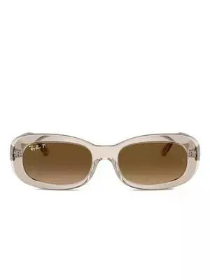 Ray-ban Oval-Frame Sunglasses Brown
