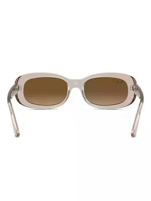 Ray-ban Oval-frame Sunglasses - Brown