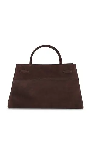 Veronica Beard Large Suede Dash Bag - Espresso