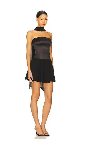 Majorelle Tamera Mini Dress With Scarf Detail - Back