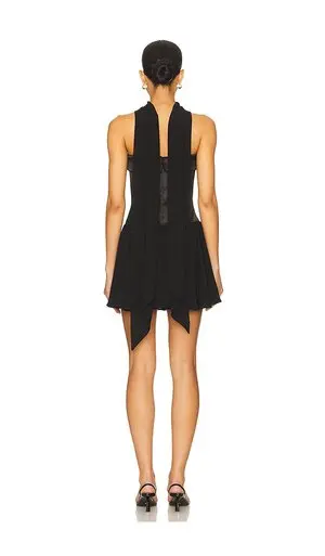Majorelle Tamera Mini Dress With Scarf Detail - Back