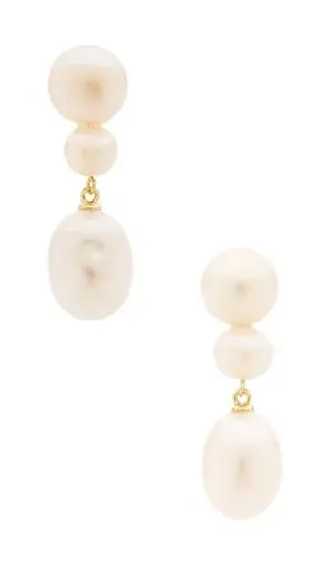 Shashi Bianca Drop Earrings - Pearl