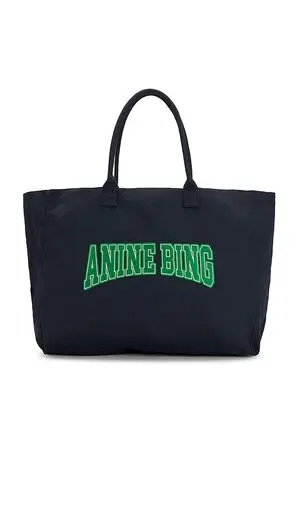 ANINE BING Leo Canvas Tote - Black