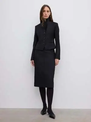 HOUSE OF DAGMAR Slim Tailored Blazer - Black