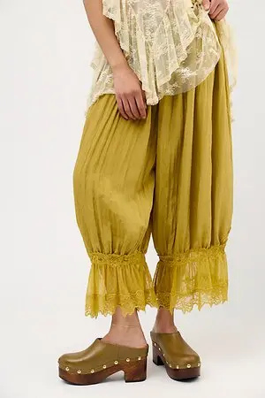 Free People Calli Clogs With Studded Wood Platform - Olive