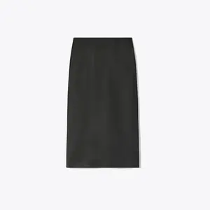 Tory Burch A-line Twill Midi Skirt