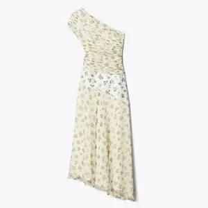 Tory Burch Silk Blend Paisley Jacquard Dress - Multi Slip Ditsy