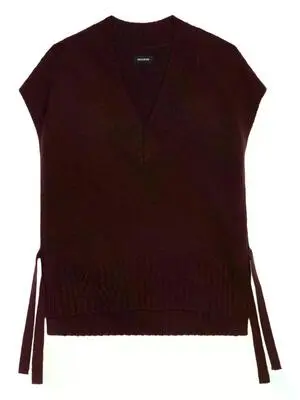 Zadig&Voltaire V-neck Vest With Side Ties