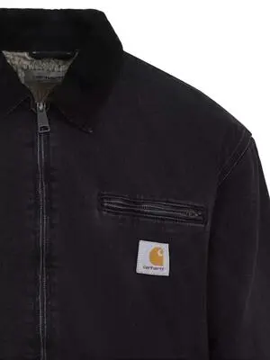Carhartt Work In Progress Og Detroit Zip-up Jacket - Black
