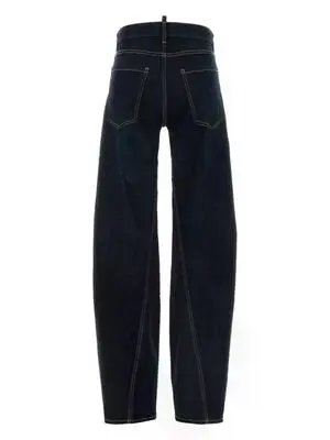 Dsquared2 Wide-leg Cotton-blend Jeans